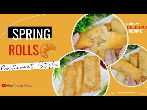 Crispy Spring Rolls | Restaurant Style Spring Rolls | 😍 Ramadan Special ...