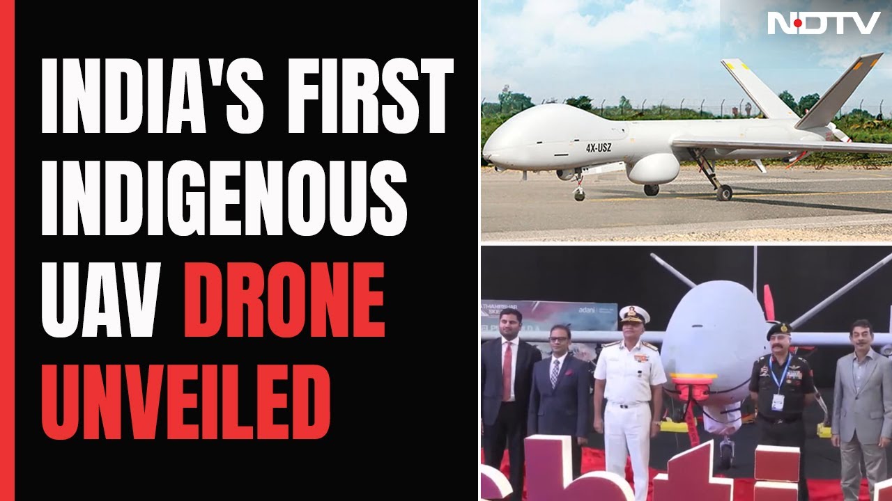 Adani Group Unveils India's First Medium Altitude, Long Endurance Drone ...