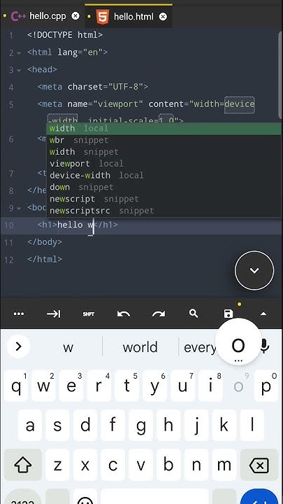 Acode aplikasi code editor terbaik untuk hp android - YouTube