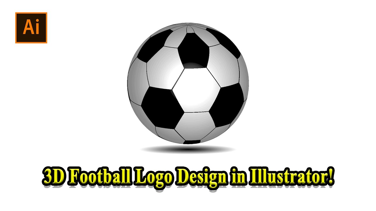 3D Football Logo Design in Adobe Illustrator – Easy Vector Tutorial ...