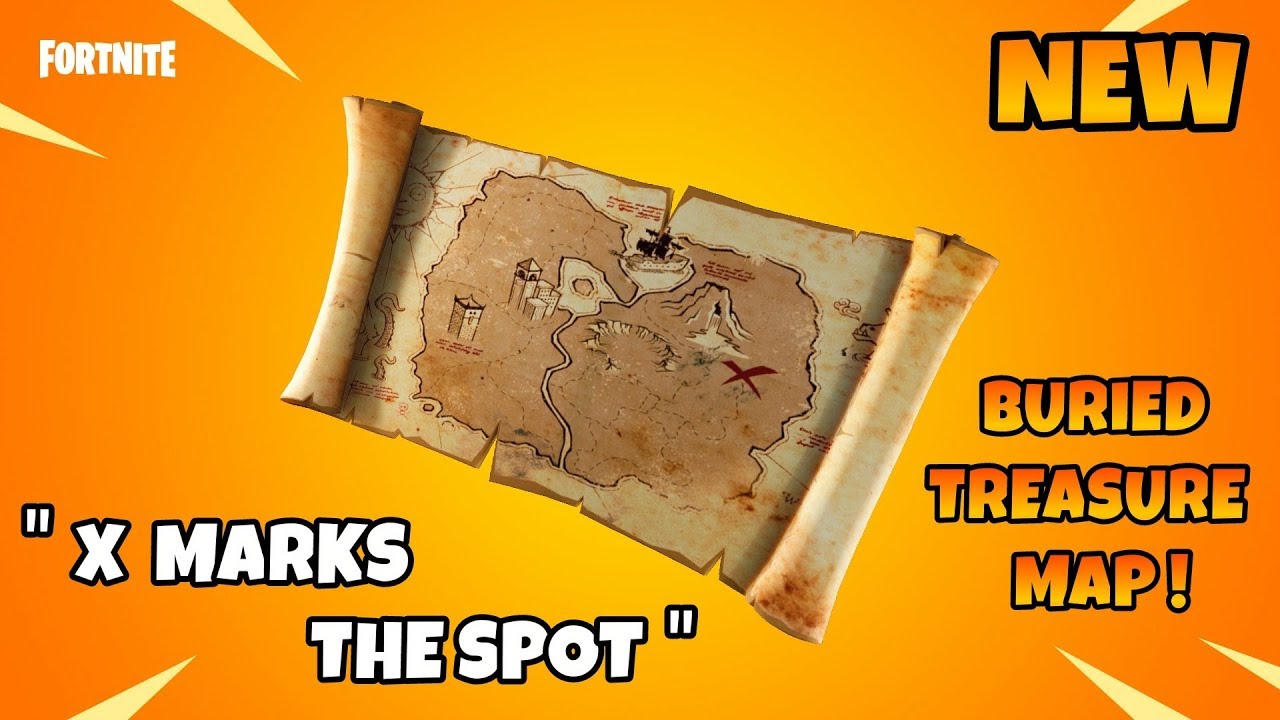 New "X Marks the Spot" Buried Treasure Map! (Fortnite: Battle Royale ...