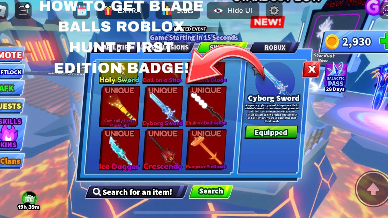 HOW TO GET BLADE BALLS ROBLOX HUNT: FIRST EDITION BADGE! (ROBLOX ...