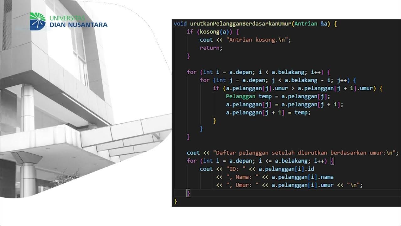 Implementasi Algoritma Searching/Sorting dalam Pengolahan Data - YouTube