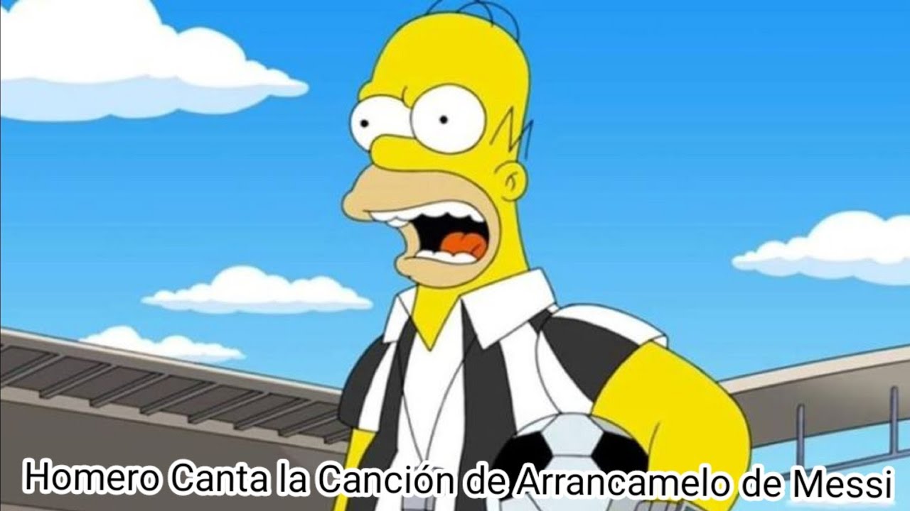 Homero Canta la Canción de Arrancamelo de Messi - YouTube