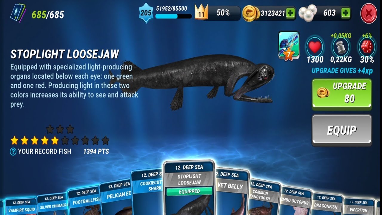 New Fish Stoplight Loosejaw - Fishing Clash Gameplay Ep176 - YouTube