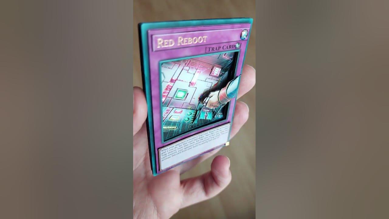 3d Red Reboot 3d Yu Gi Oh Card Shadowbox Shorts Youtube
