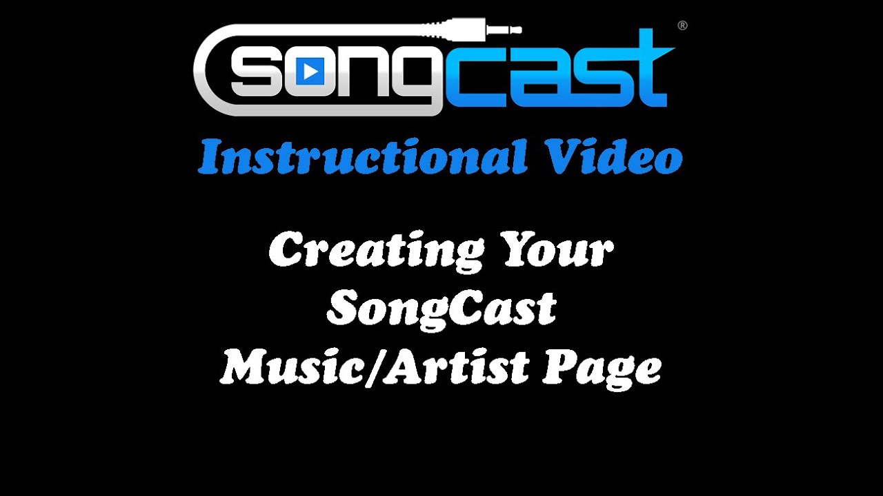 SongCast Instructional Video #4 - Creating Your SongCast Music Page ...
