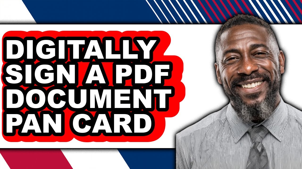How to Digitally Sign a PDF Document PAN Card - YouTube