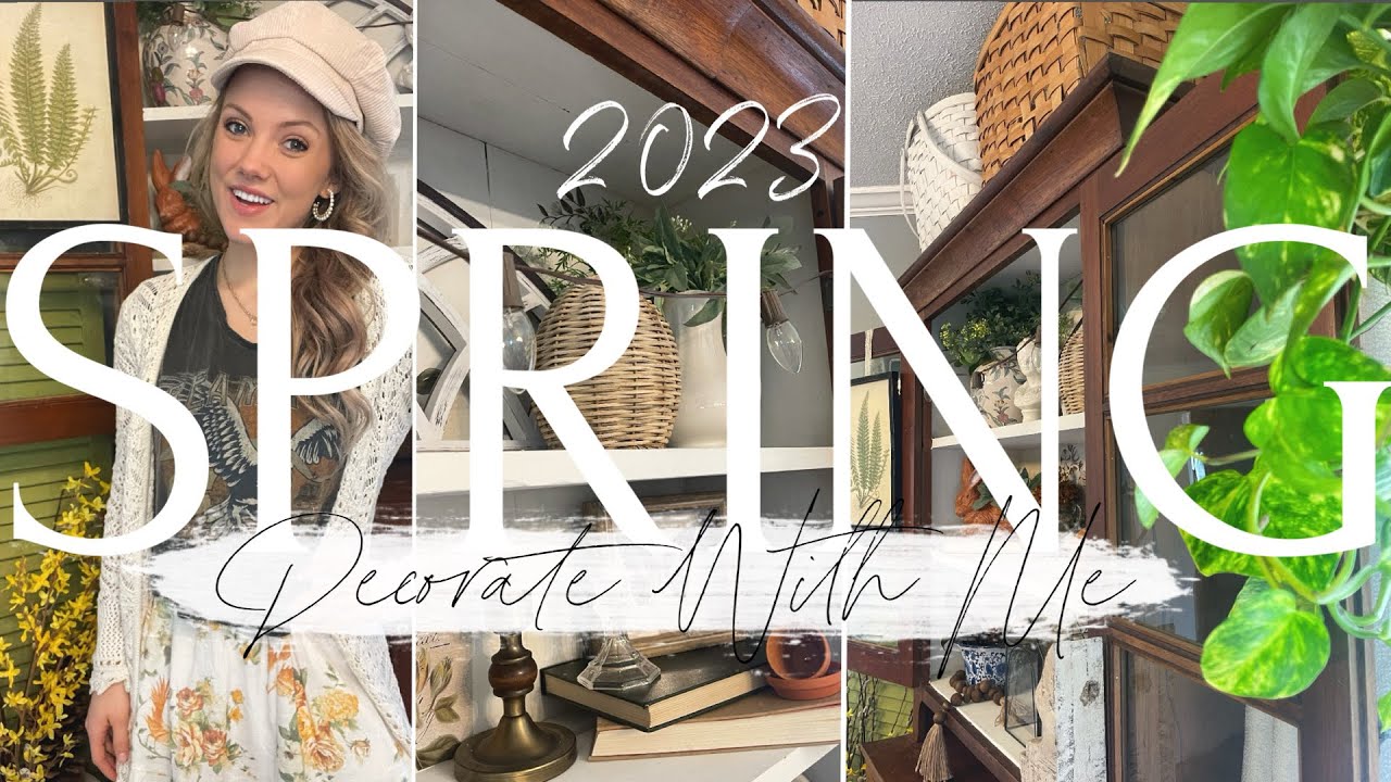 2023 SPRING DECOR REFRESH on the HUTCH | Spring Decorate With Me ...