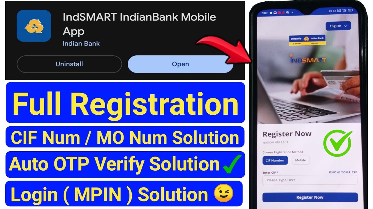Indsmart Indian Bank Registration | Indsmart Register Problem Solution ...