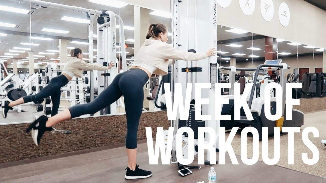 FULL WEEK OF WORKOUTS | Monday - Friday Fitness Routine (vlog) - YouTube