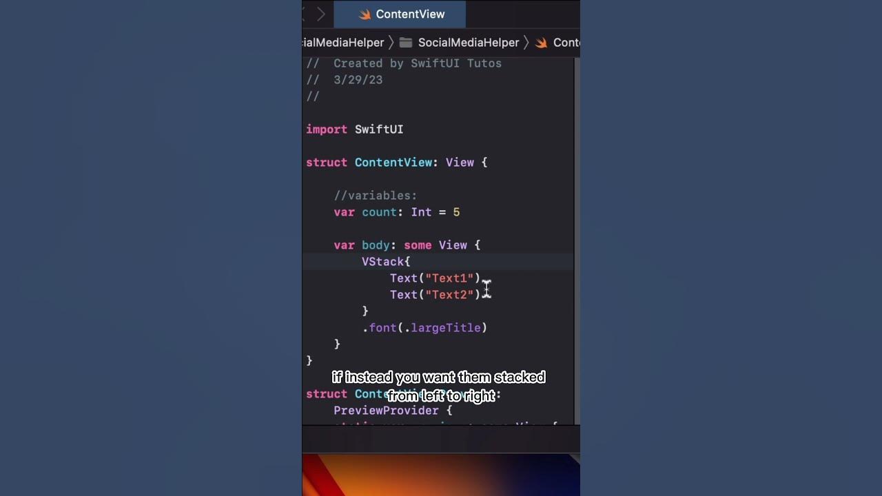 How Can We Stack Swiftui Views Swiftui Iosdevelopment Shorts Youtube