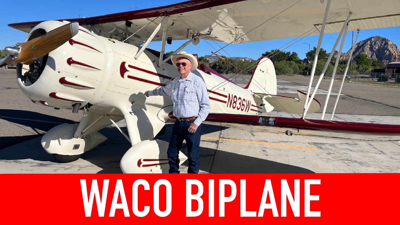 WACO Classic Biplane - YouTube