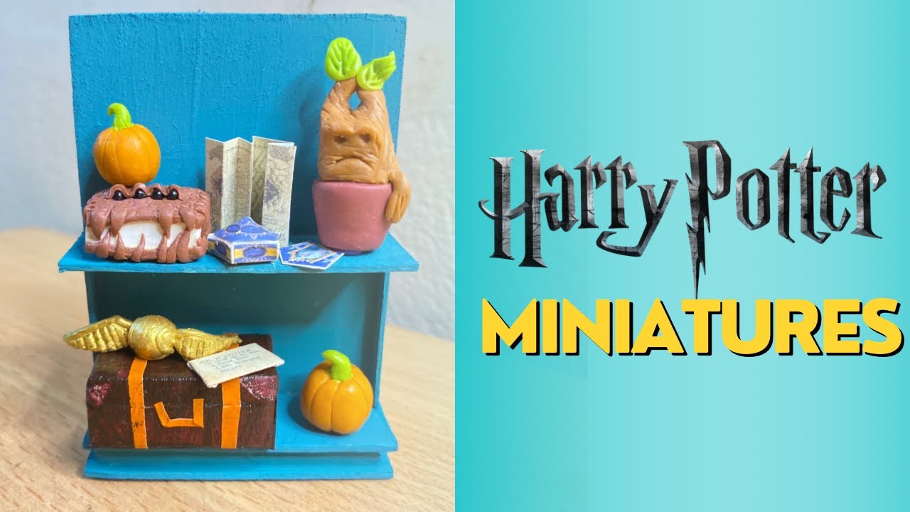 Harry Potter miniatures diy - YouTube