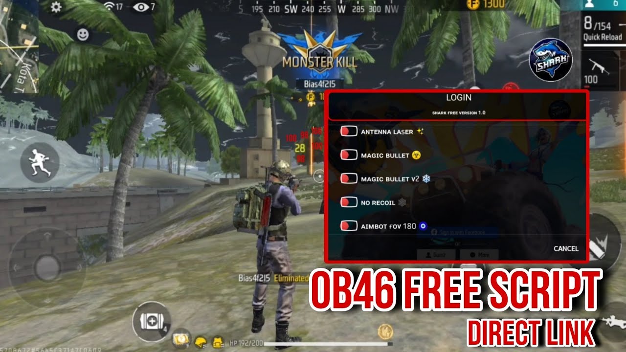 Free Fire 1.106X Script hack Ghost Wallhack Aimbot Fov Magic bullet ...