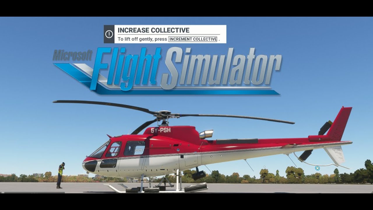 as 350 microsoft flight simulator start up & takeoff & landing - YouTube