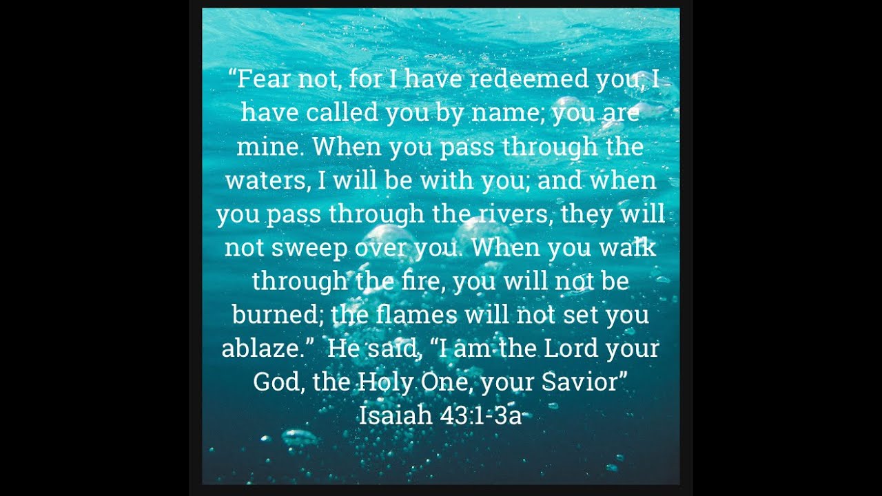 Isaiah 43:1-3a lyric video - YouTube