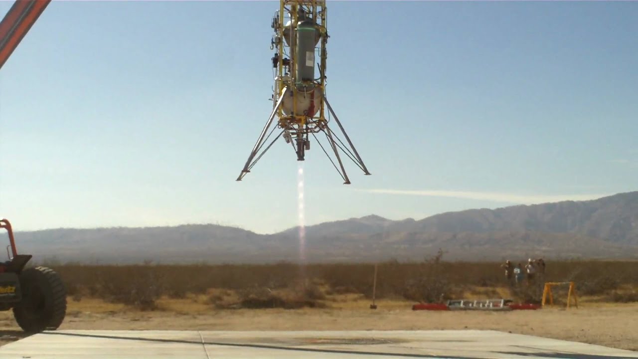 Minute and a half rocket hover flight in wind with mach diamonds 2009. ...