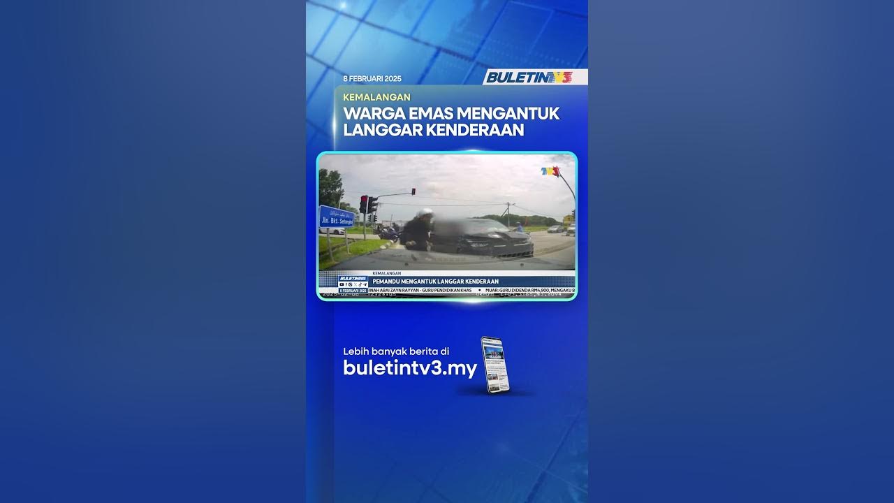 KEMALANGAN | Pemandu Mengantuk Langgar Kenderaan - YouTube