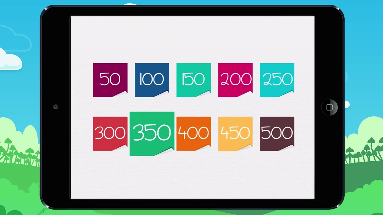 Learn to count by 50s. Lesson - YouTube