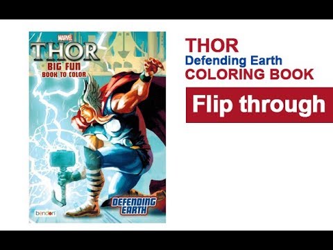 Thor Coloring and Activity Book Flip Through - YouTube