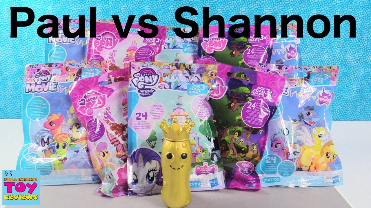 Paul vs Shannon My Little Pony Challenge Toy Review Blind Bag MLP Fun ...