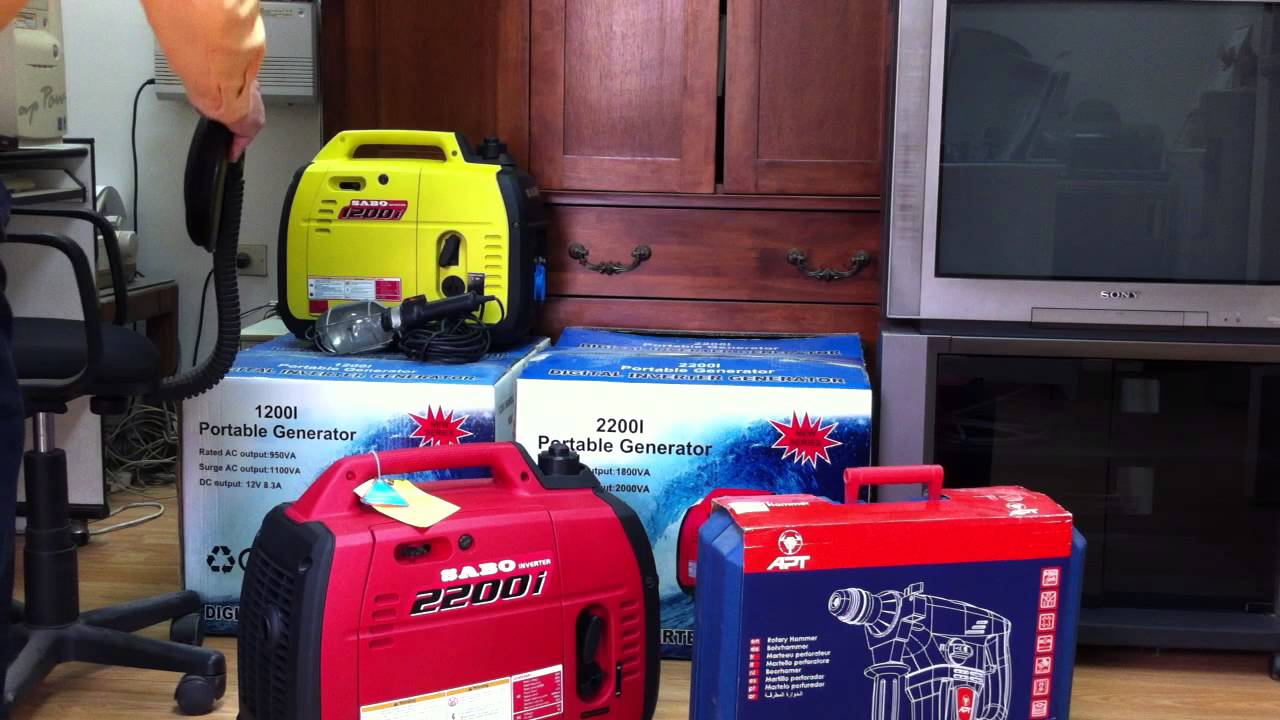 SABO Digital Inverter Generator Model 2200I 2 - YouTube