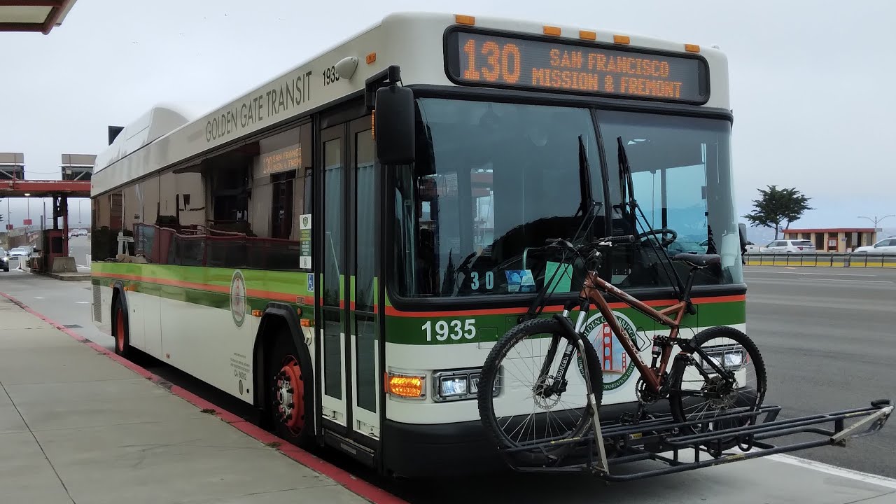 Golden Gate Transit 2019 Gillig Low Floor HEV 40' #1935 on Route 130 ...