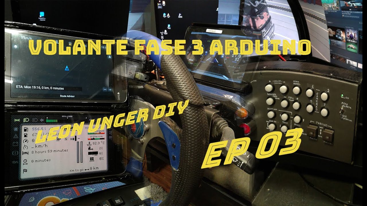 Volante PC Fase3 EP3 - Arduino Based Product - Force Feedback - Button ...