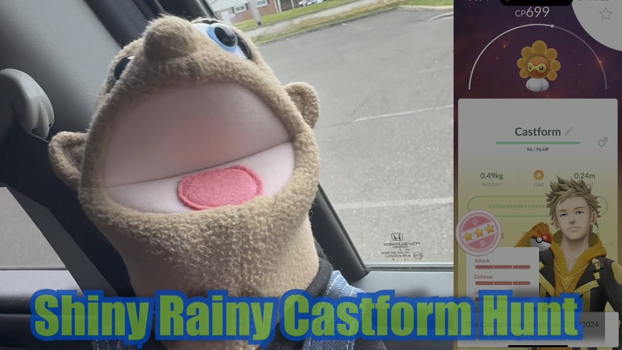 Hunting for Rainy Shiny Castform in Pokémon Go! - YouTube