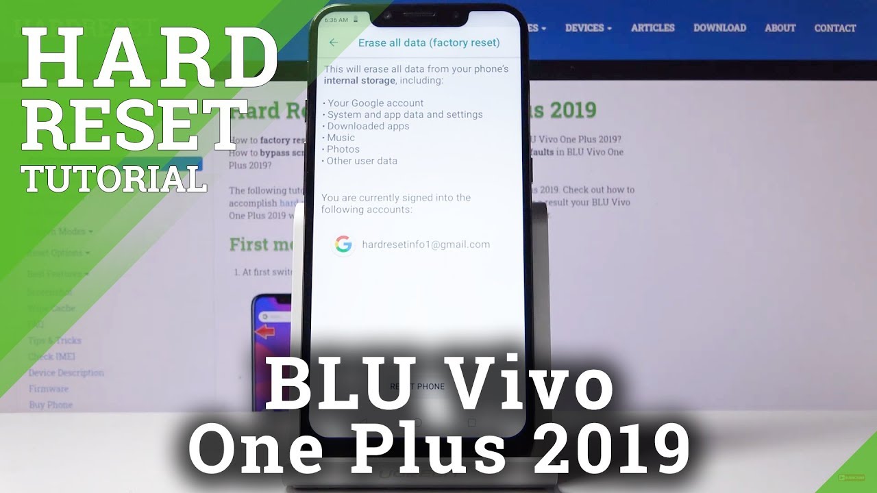 How to Reset BLU Vivo One Plus 2019 – Restore Factory Settings - YouTube