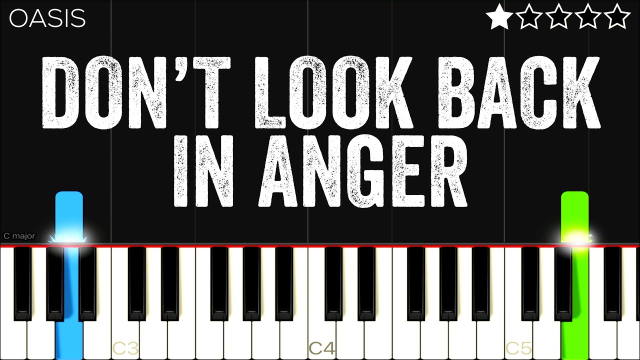 Oasis - Don't Look Back in Anger | EASY Piano Tutorial - YouTube