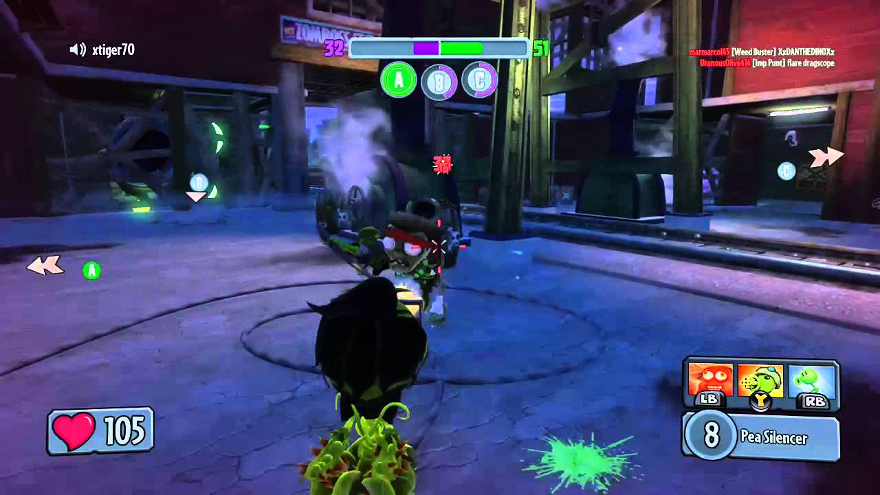 Plants vs. Zombies Garden Warfare getting hit by a train - YouTube