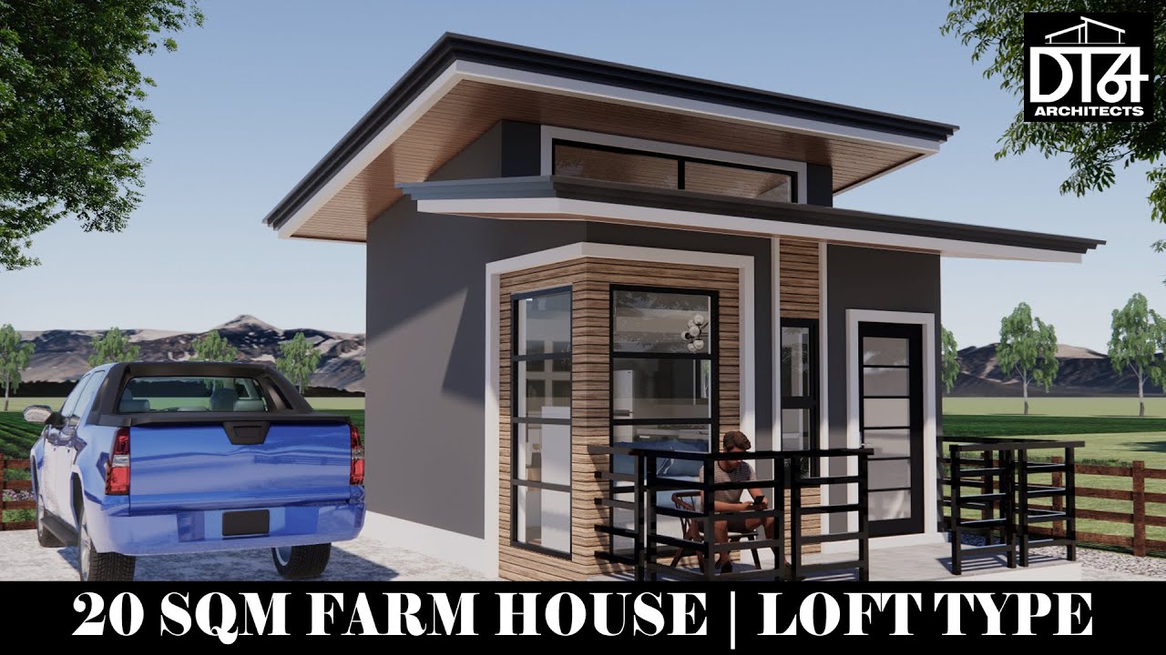 SMALL FARM HOUSE/REST HOUSE | LOFT HOUSE DESIGN | SMALL HOUSE DESIGN ...