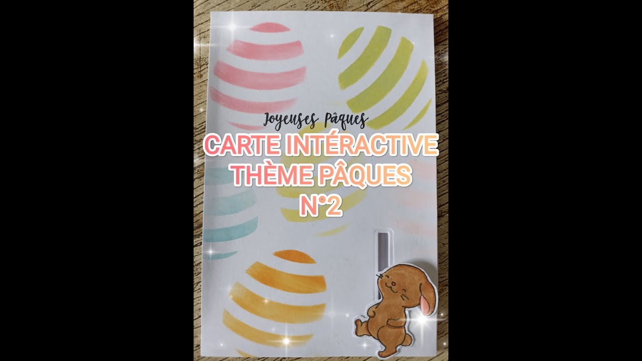 TUTO CARTE INTÉRACTIF : thème Pâques n°2 très facile avec pochoir et ...