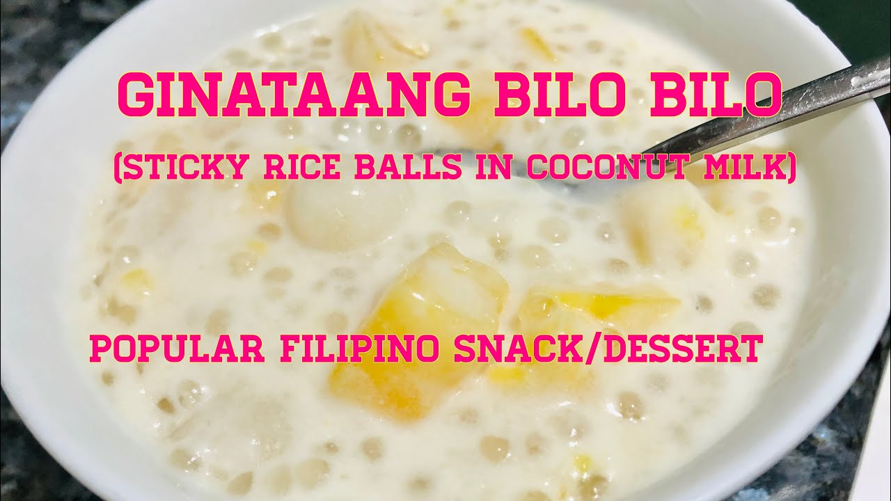How to cook Ginataang Bilo Bilo or Sticky Rice Balls in Coconut Milk ...