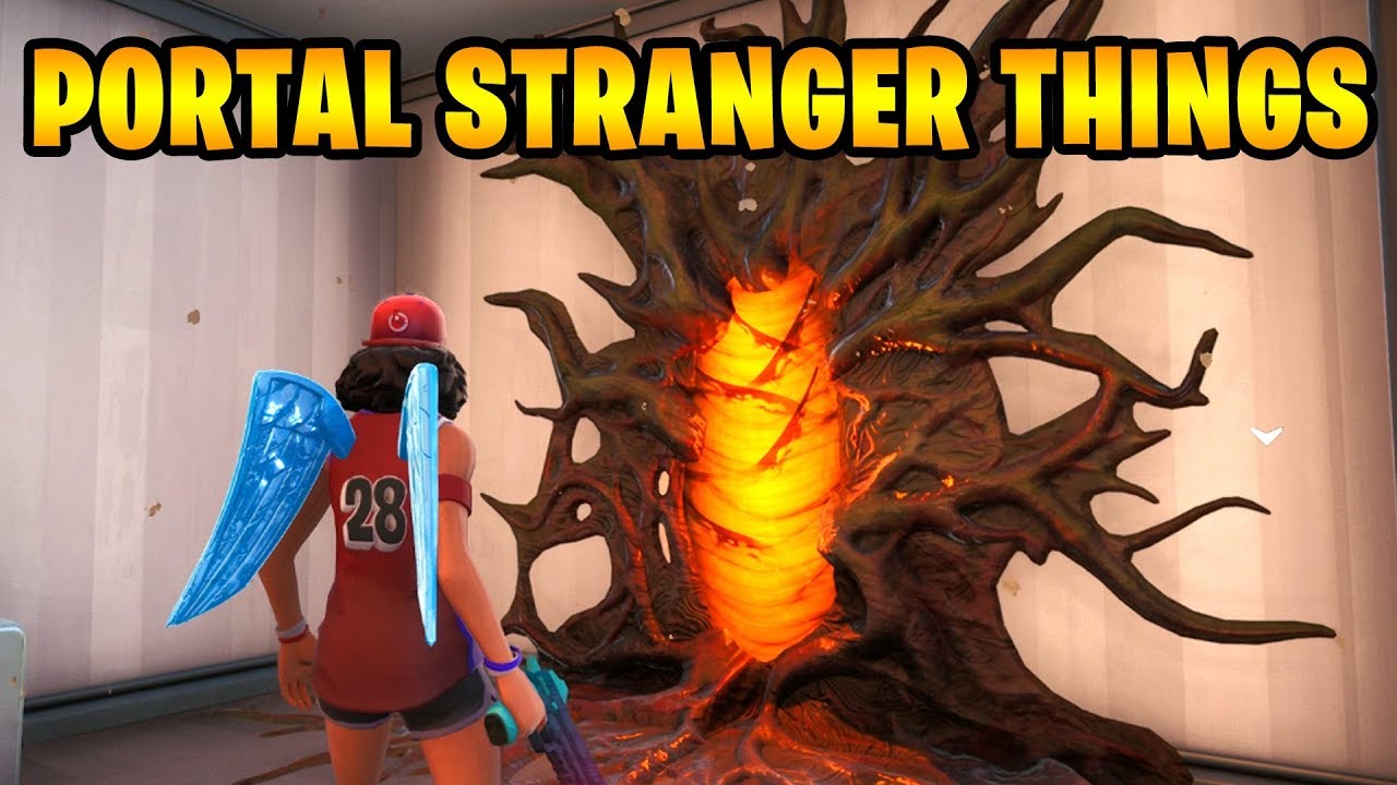 Fortnite - Portal de Stranger Things! ACONTECENDO AGORA - YouTube