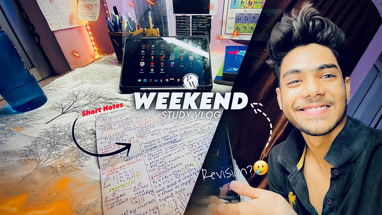 My WEEKEND study Routine🚀| PYQS | REVISION | jee 2025 aspirants #iitjee ...