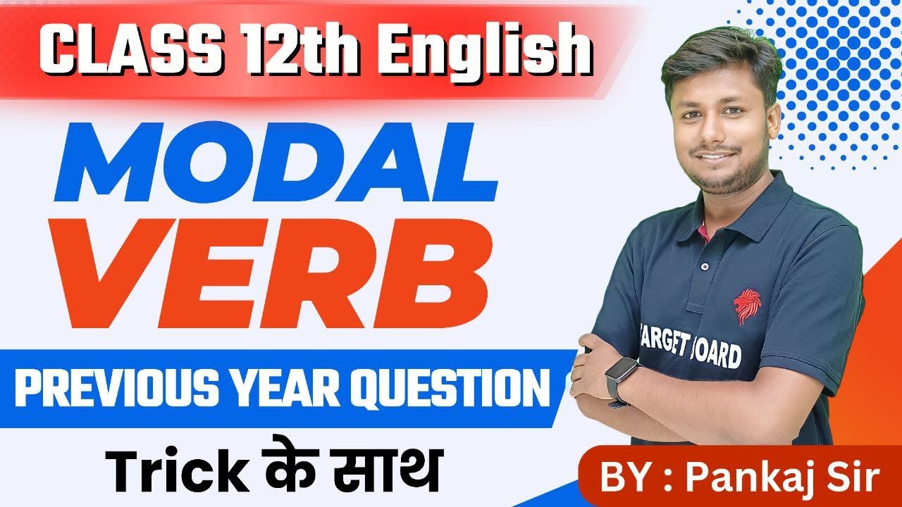Modal Verb | Modal verb in English Grammar | Class 12th Modal Verbs ...
