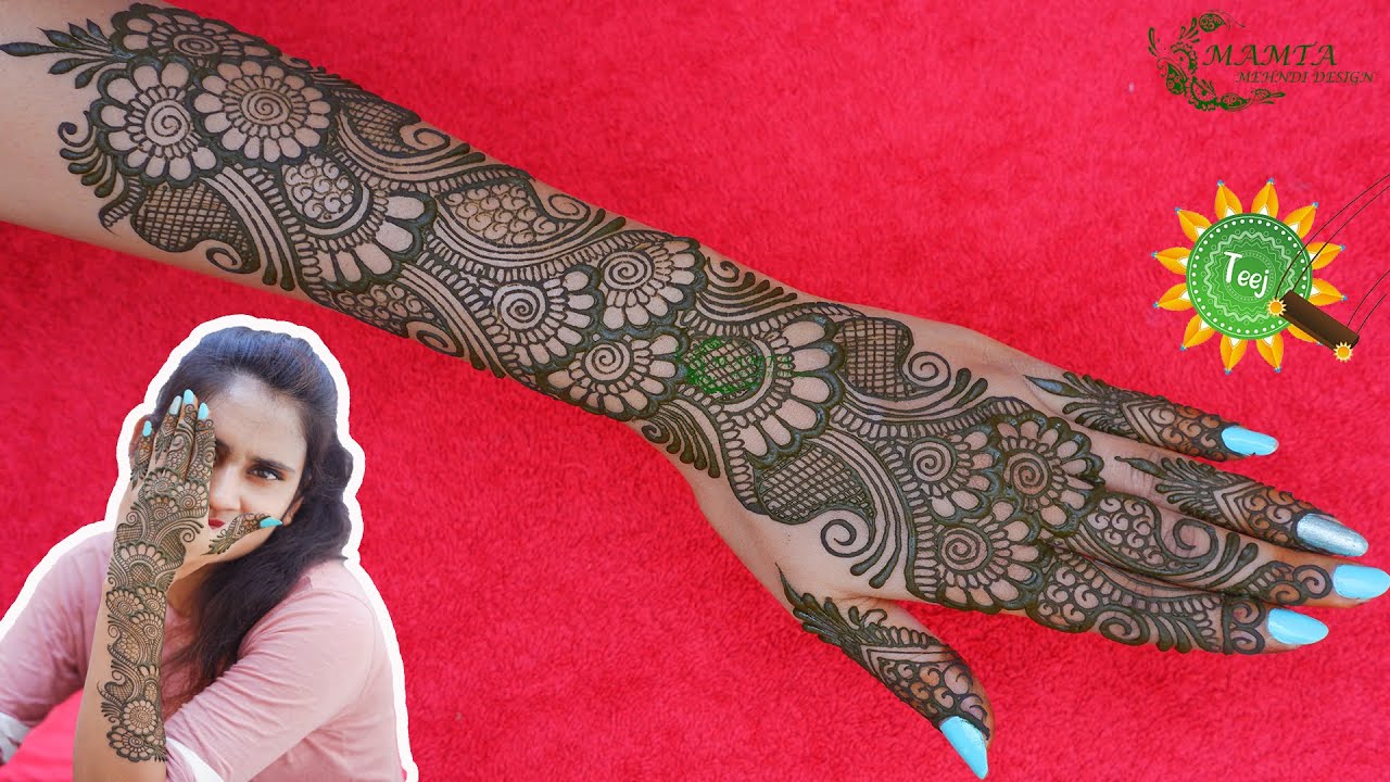 Teej Special Simple Arabic Mehndi Design 2021 | Mamta Mehndi Design ...