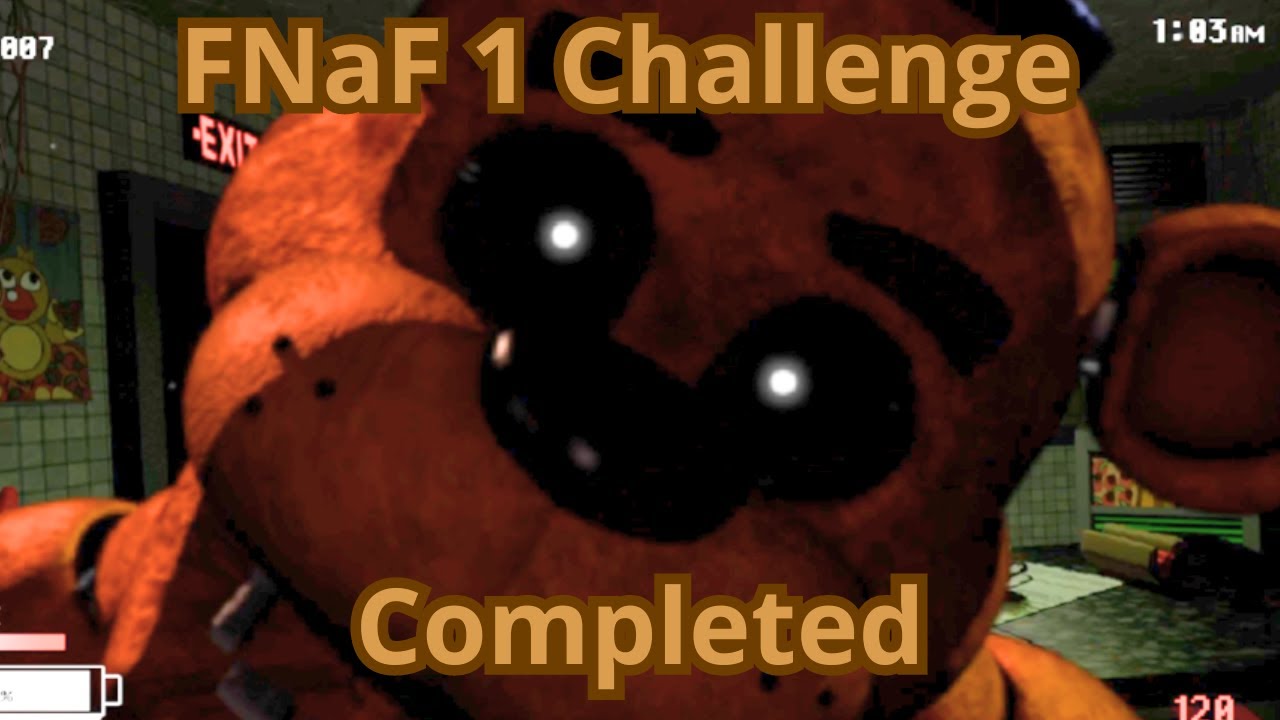 FNaF 1 Challenge Completed | OCN: Virtual Nightmare - YouTube