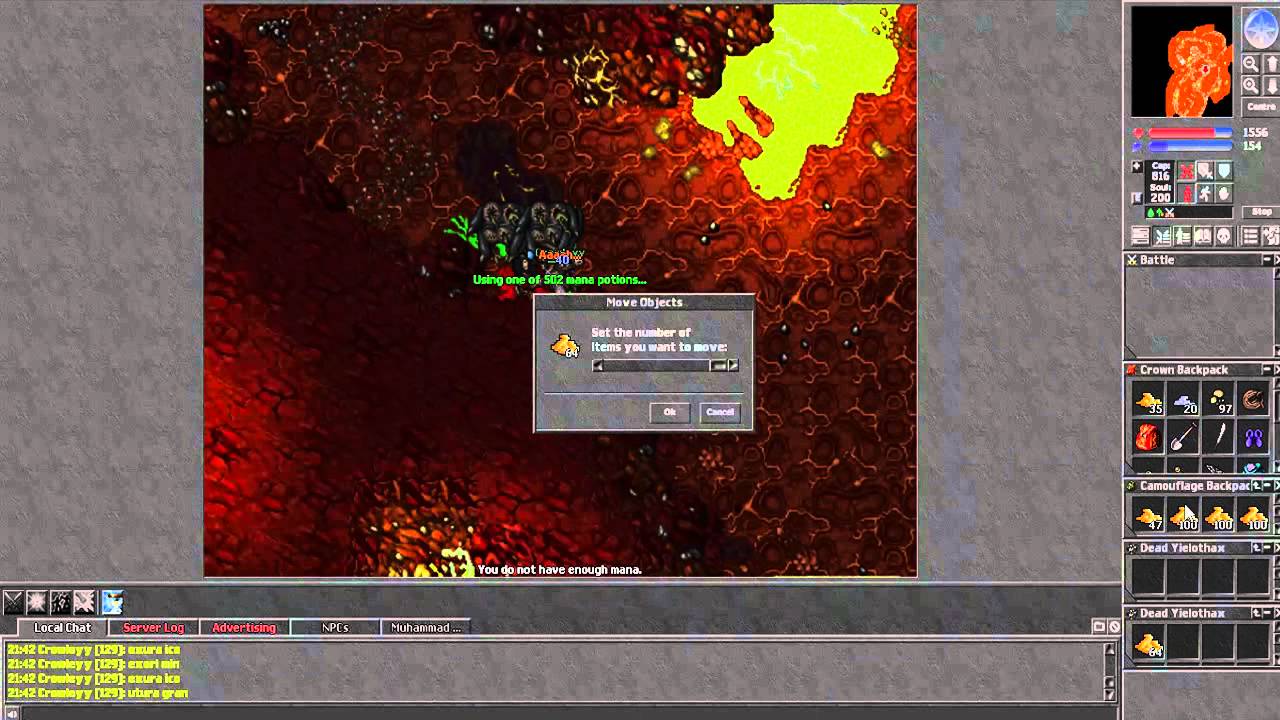 Tibia Hunt - Hunt Knight level 100+ Yielothax 200k/h - YouTube