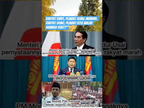 Kalau di Jepang & Mongolia, Skandal Mundur. Kalau di Indonesia, Skandal Kebal #viral #beritaterkini