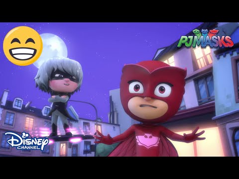 💪😎BAYKUŞ KIZ, AY KIZI'NA KARŞI😁👌| Pijamaskeliler | @DisneyPlusTR