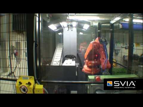 ABB FlexLoader™ FP 300 flexible feeder for brassparts with ABB robot ...