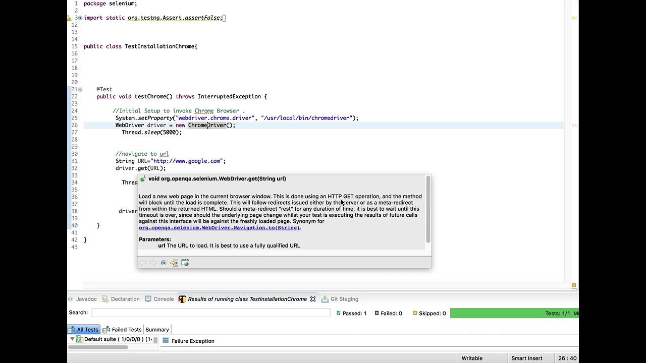 Selenium Installation Part2 - YouTube
