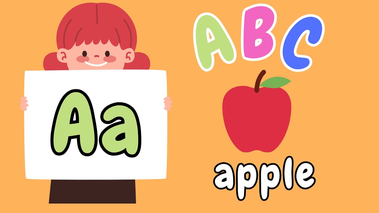 English Alphabet For Kids | Learn ABC Letters With Two Basic Words For ...