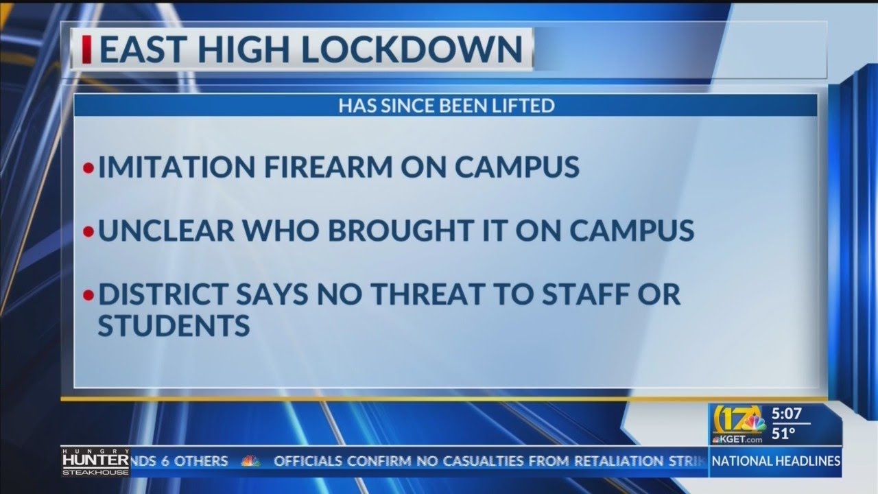 East High placed on lockdown Friday due to possible firearm - YouTube