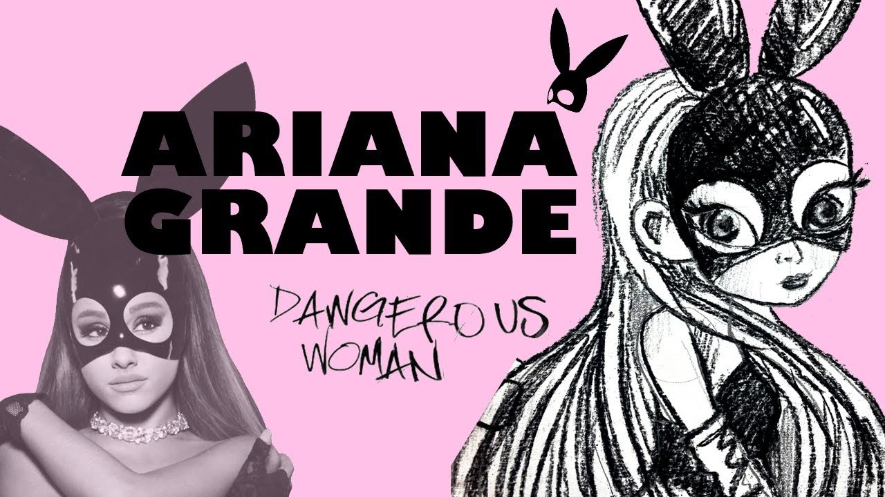 How to Draw DANGEROUS WOMAN Ariana Grande - Cute Girl Illustration ...