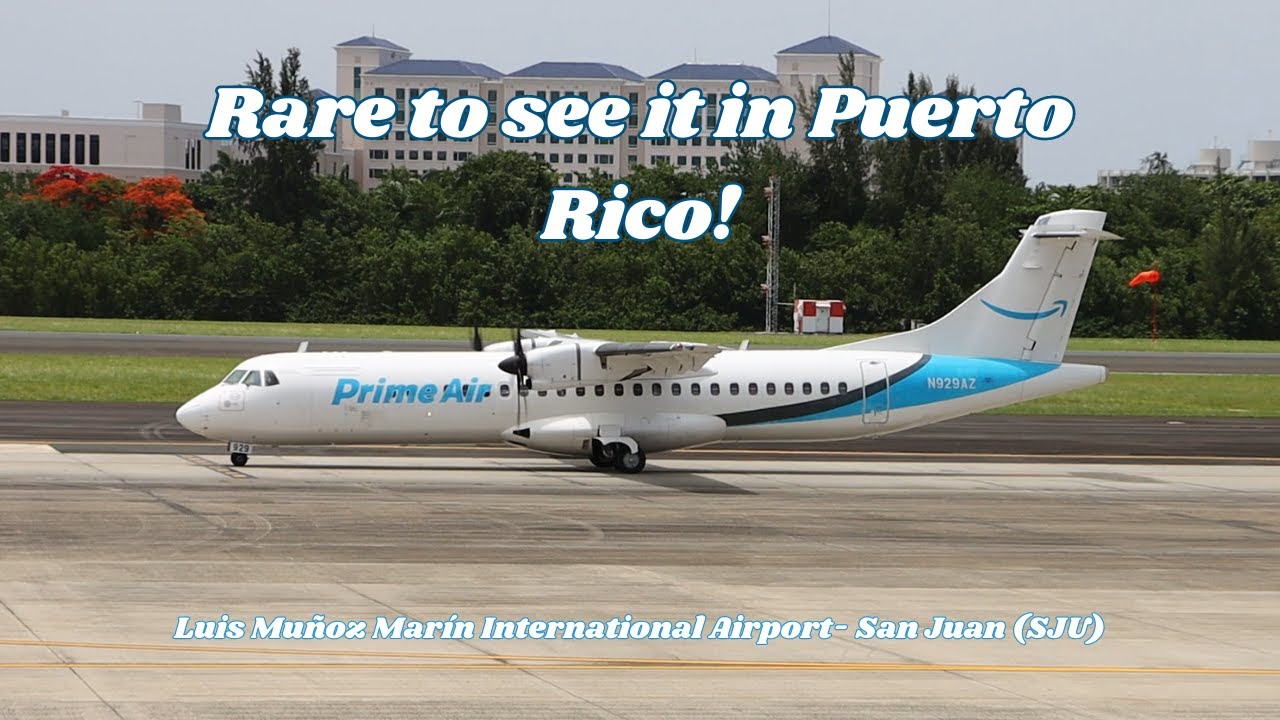 Amazon Prime Air ATR 72-500F taking off from LMM Int'l Airport in San ...
